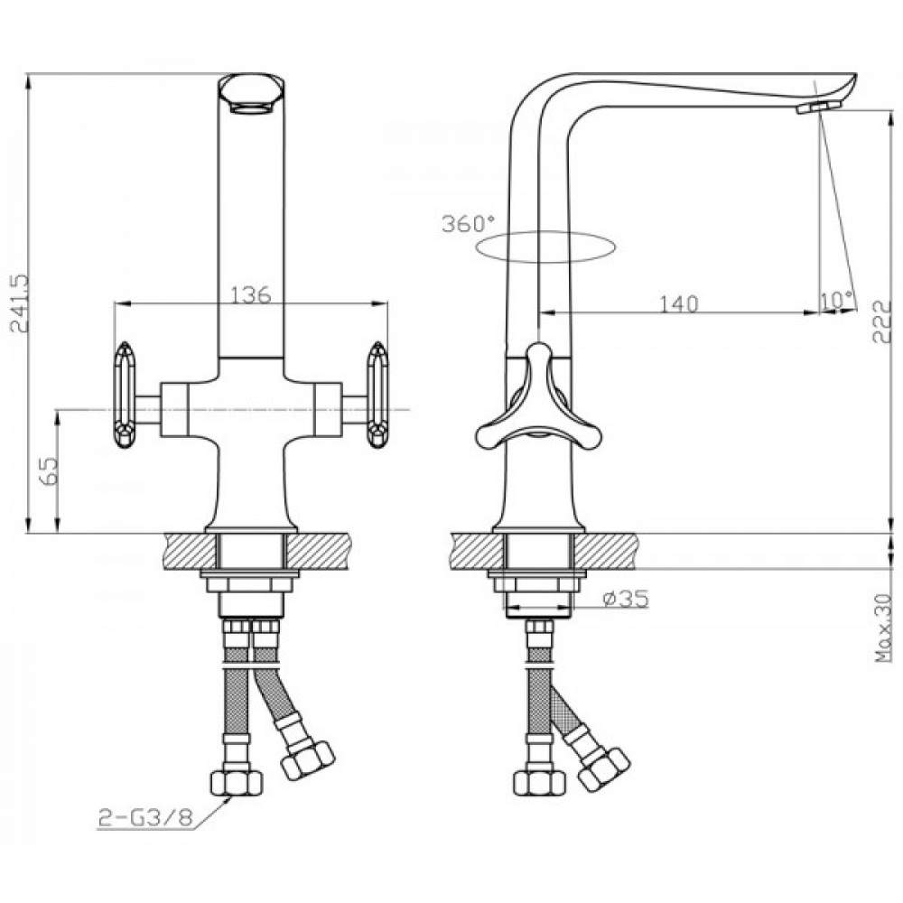 TOK-MIA-1013 Смеситель для кухни TOKITO