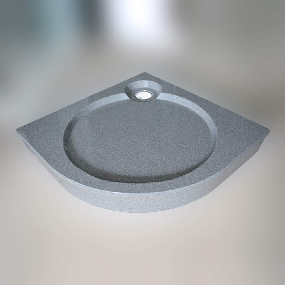 Купить поддон для душевой кабины 100x100x16 см R-серый